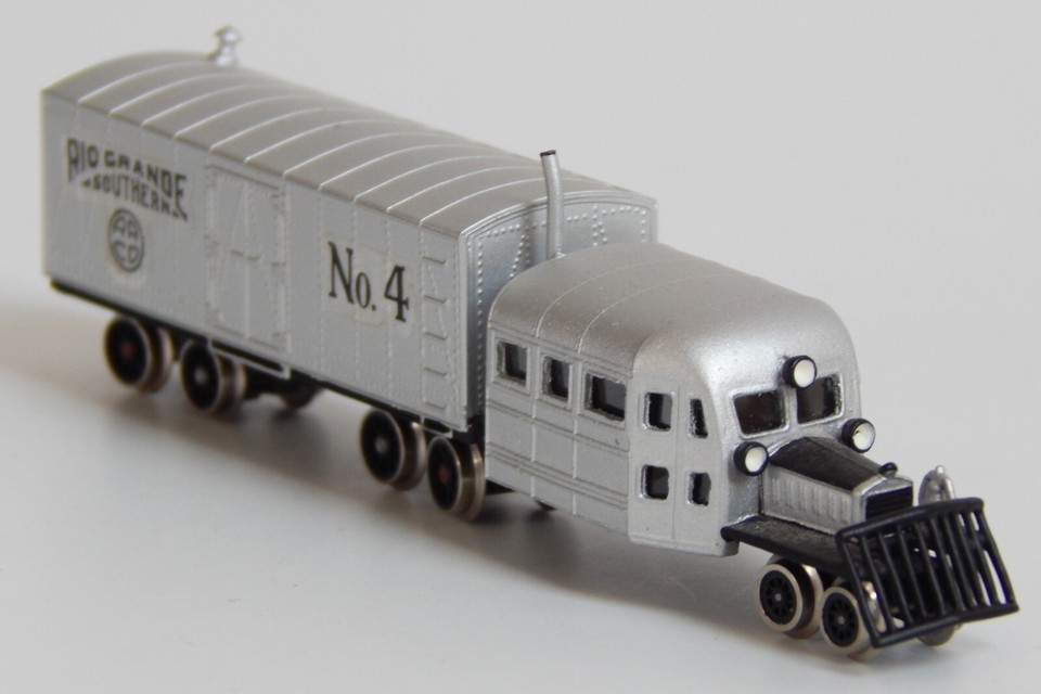 N-Scale (Nn3) BRASS Lok 14/Aspen Model DRG GALLOPING GOOSE, excellent ...