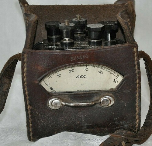 Vintage GEC Meter used by the GPO 4GPO.G55/11 & Original Leather Case ...