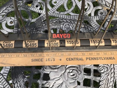 Dayco Automotive Parts Rack Garage Service Station Hook Parts Rack 1960 ...