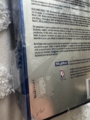 1994-95 Factory Sealed Skybox Basketball Cards Premium Series 1 NBA Box ...