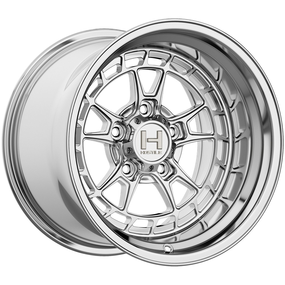 (Set of 4) Hostile UTV HF22 Rival 15x8 5x4.5" +0mm Polished Wheels Rims ...