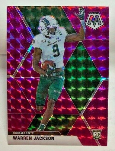 Warren JACKSON 2021 Panini Mosaïque Draft Pics RC #39 Violet Prisme # D ...