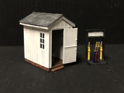 Porthmadog signal mans Hut with levers and glazing - OO9/OO/HO | eBay UK