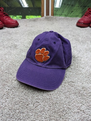 Vintage Clemson Tigers Purple Hat Adult Mens Medium Baseball Cap Fitted ...