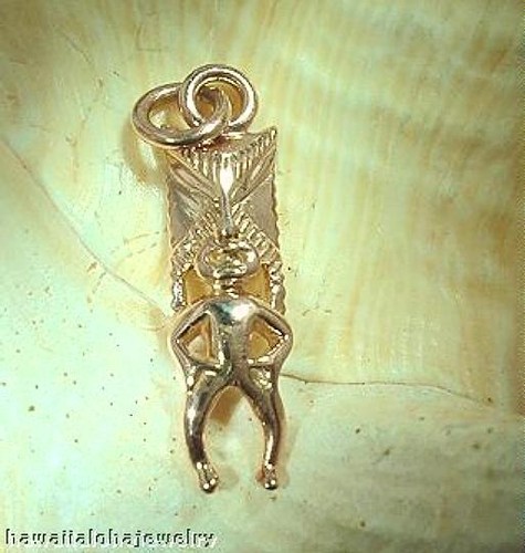 6MM SOLID 14K ROSE GOLD HAWAIIAN TIKI god LONO HEALING FERTILITY PEACE ...