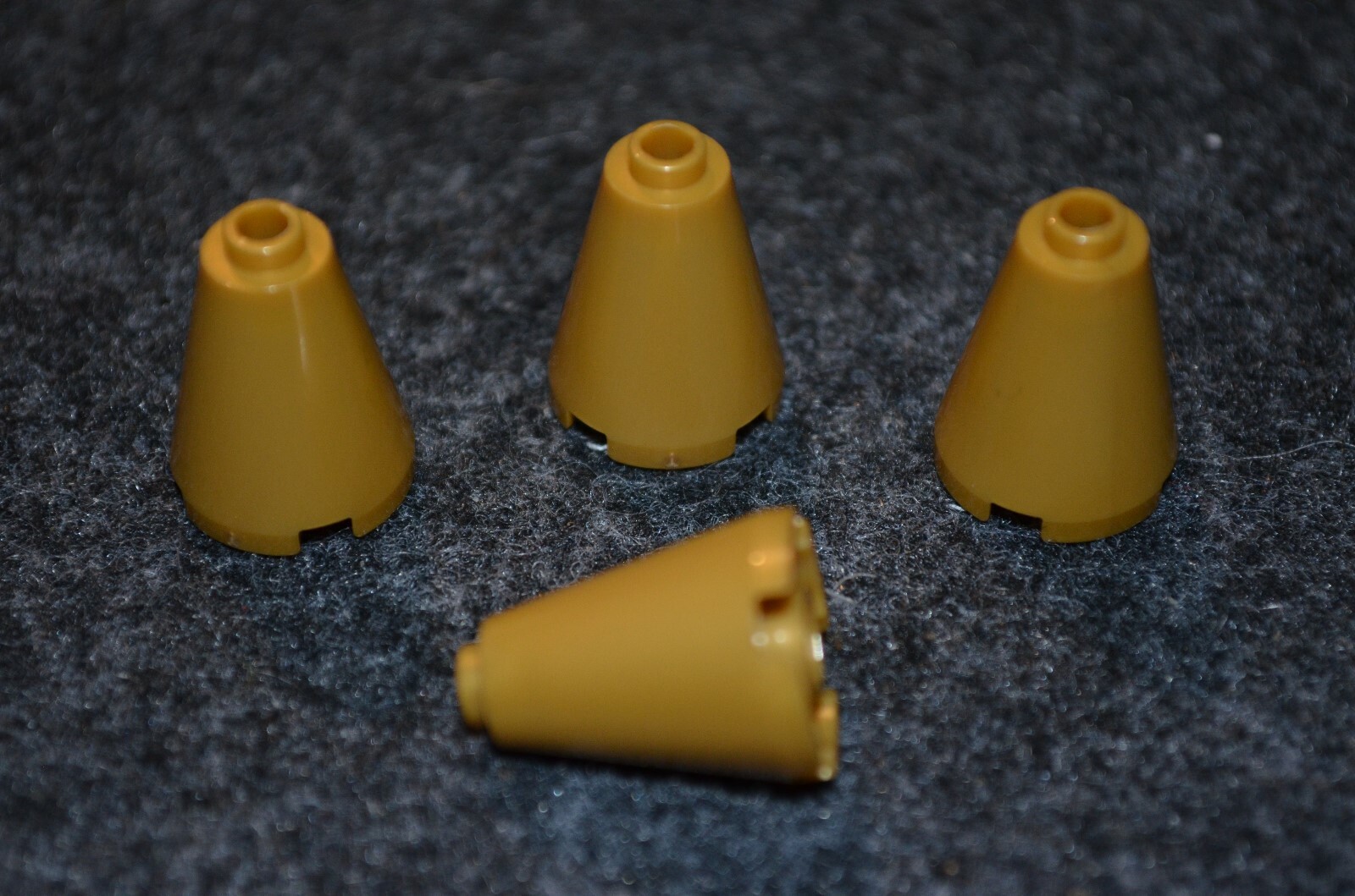 4 ~ 2x2 - 1x1 Gold Cone Bricks ~ Brick ~ New Lego Bricks ~ | eBay