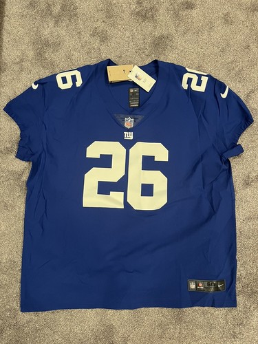 Nike New York Giants Saquon Barkley Vapor Elite Authentic Jersey Size ...