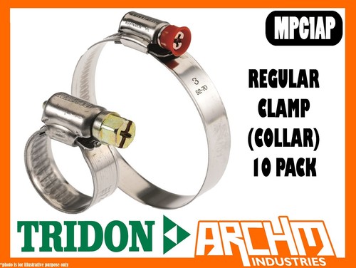 TRIDON MPC1AP REGULAR CLAMP COLLAR 10 PACK 22MM-32MM MULTIPURPOSE PART ...