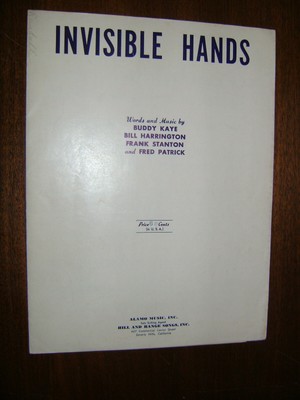 Vintage Sheet Music 1953-Invisible Hands-Piano-Vocal-Ukulele-Kaye ...
