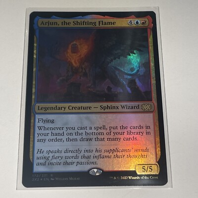 MTG Magic: The Gathering FOIL Arjun, the Shifting Flame Etched 2X2 ...
