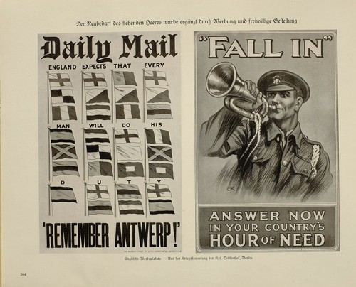 1916 WWI WW1 PRINT FROM GERMAN MAGAZINE ENGLAND POSTER BRITISH EMPIRE ...