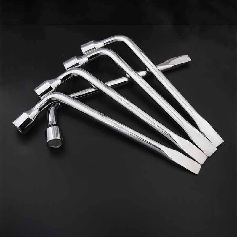 L-Type Lug Nut Wrench with Hexagon Socket Tire Car Spare Tire Repair ...