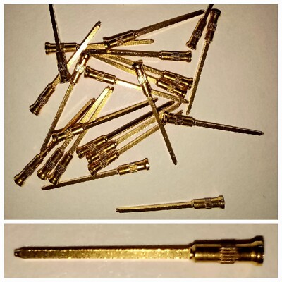 LOT of 21* SQUARE 24-20AWG Male .025" NOS GOLD TERMINALS PINS ...