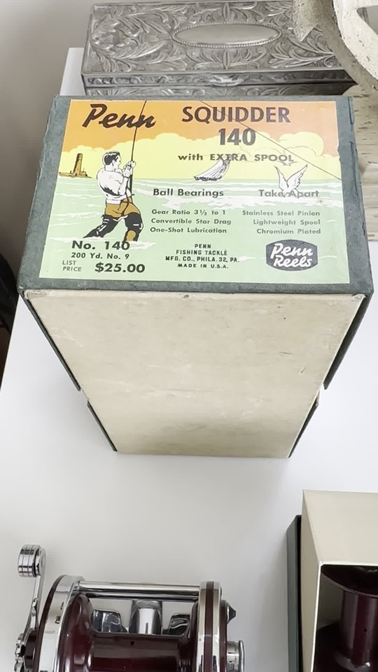 NIB!!! Vintage Fishing PENN SQUIDDER No. 140 Reel Made in USA | eBay