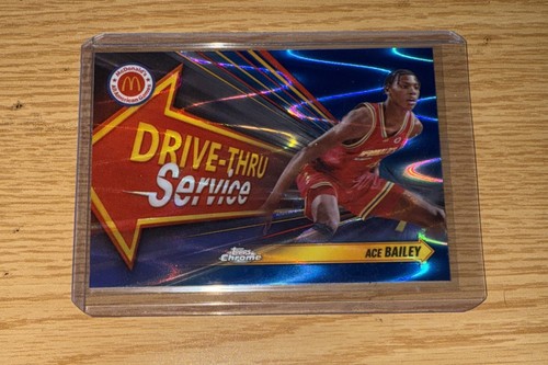 2024 Topps Chrome All American Drive Thru Ace Bailey Blue Refractor (RC ...