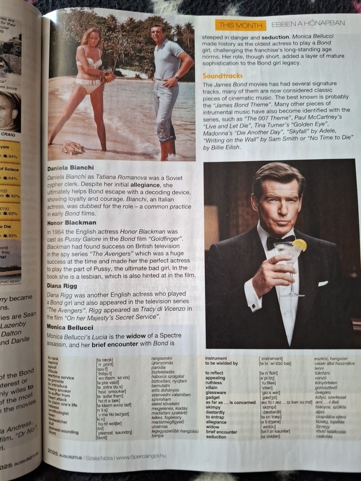 Pierce Brosnan,Ursula Andress,Lindsay Lohan,Lewis Capaldi,Hungarian ...