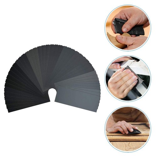 90 Sheets Car Grinding Sandpaper Waterproof Auto Body Sanding Paper New ...