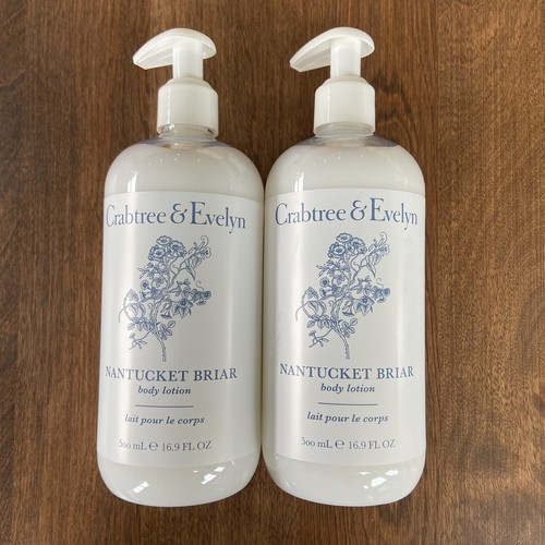 Crabtree & Evelyn Nantucket Briar Body Lotion 16.9 fl. oz. Set (2) With ...