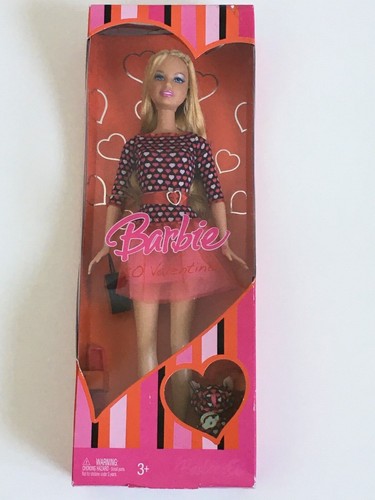 Holiday 2007 Mattel M0926 Barbie XO Valentine 11.5" Doll & Cat Heart ...