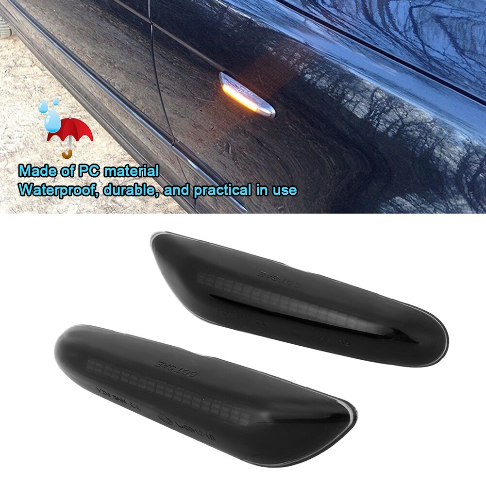 1 Pair Car LED Indicator Side Turn Signal Bright Light Lamp For E46 E81 ...