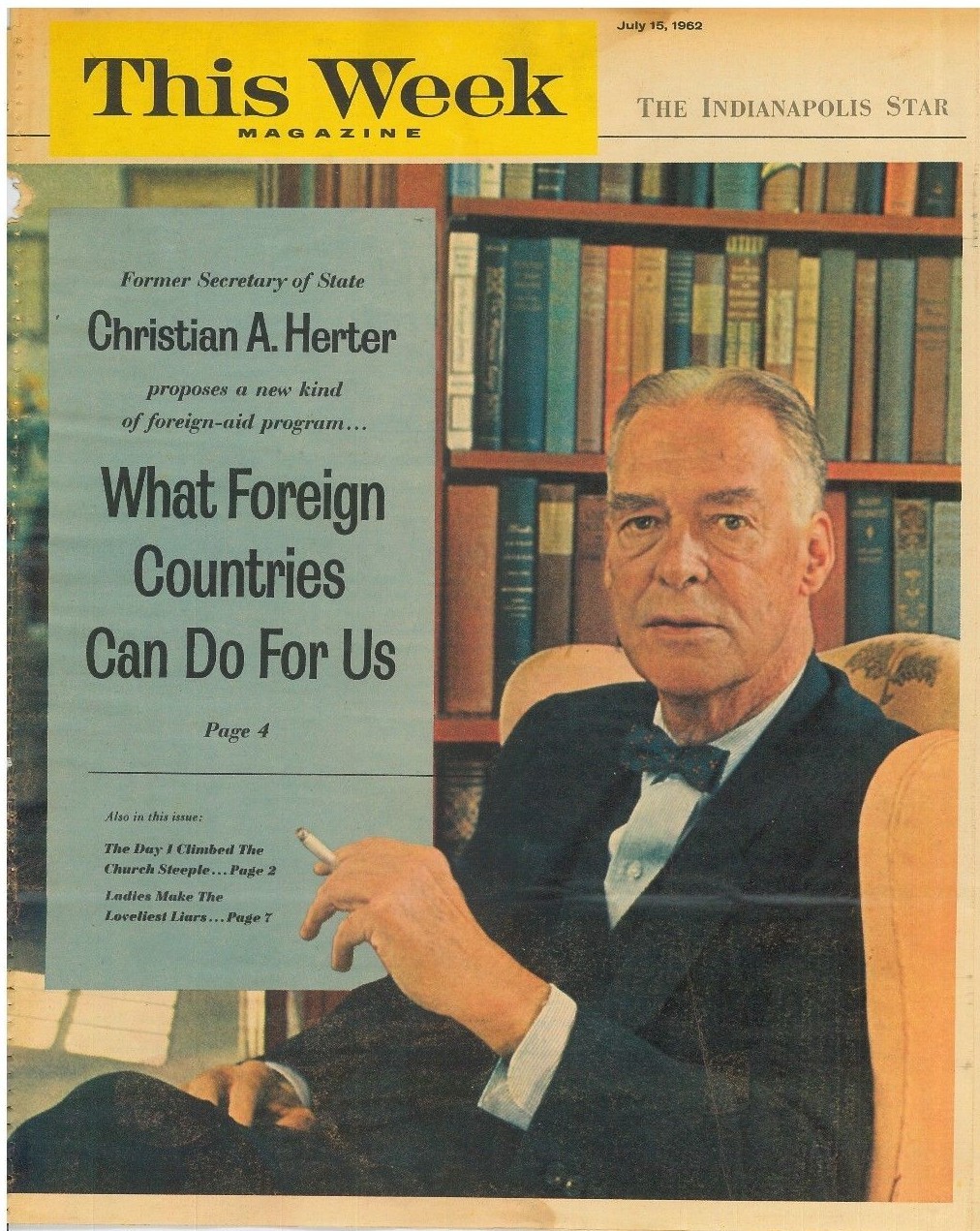 This Week Magazine July 15 1962 Christian A Herter Julie Newmar LB3 | eBay