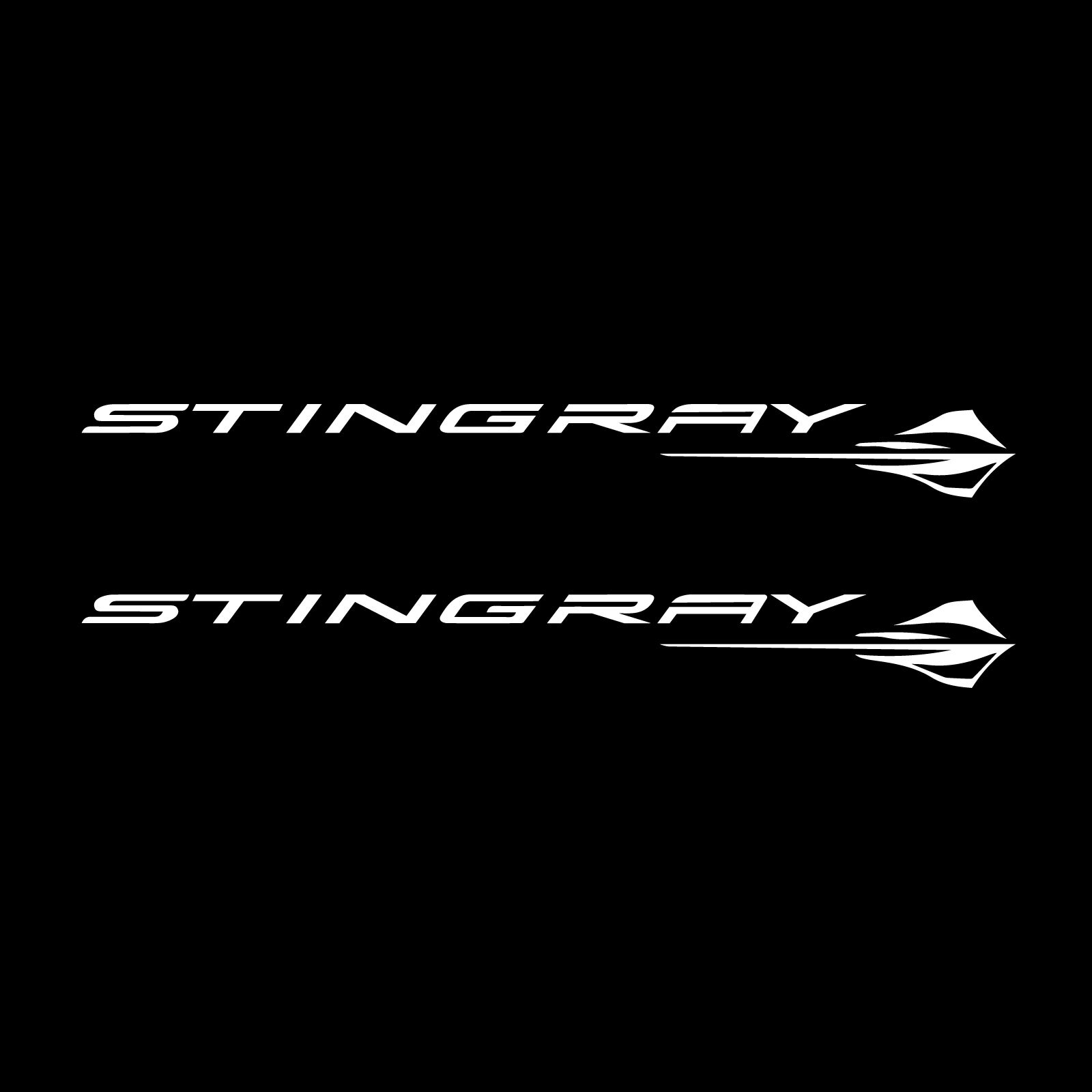 2020-23 C8 Corvette Stingray Script and Logo Vinyl Decal Stickers (1set ...