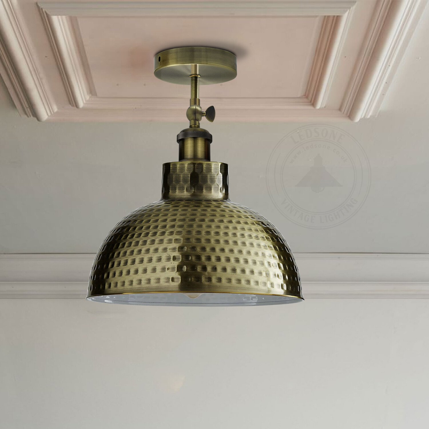Vintage Ceiling Light Retro Industrial Flush Mount Ceiling Light ...