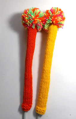 2 YELLOW & ORANGE ALIGNMENT STICK COVERS. NEW ErosGifts DESIGN, 13 ...