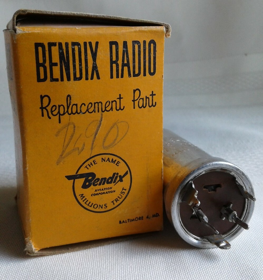 Vtg BENDIX Radio Replacement Part CAPACITOR - ELECTROLYTIC CAN L220353 ...