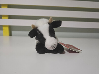 Russ Yomiko Classics CRANBURY 34247 Black/White Cow Soft Plush Beanie ...
