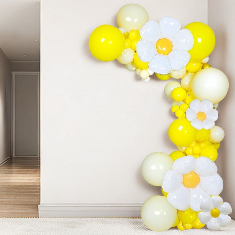 Yellow Balloon Garland Kit Flower Daisy Balloons Sweet Wedding Girls | eBay