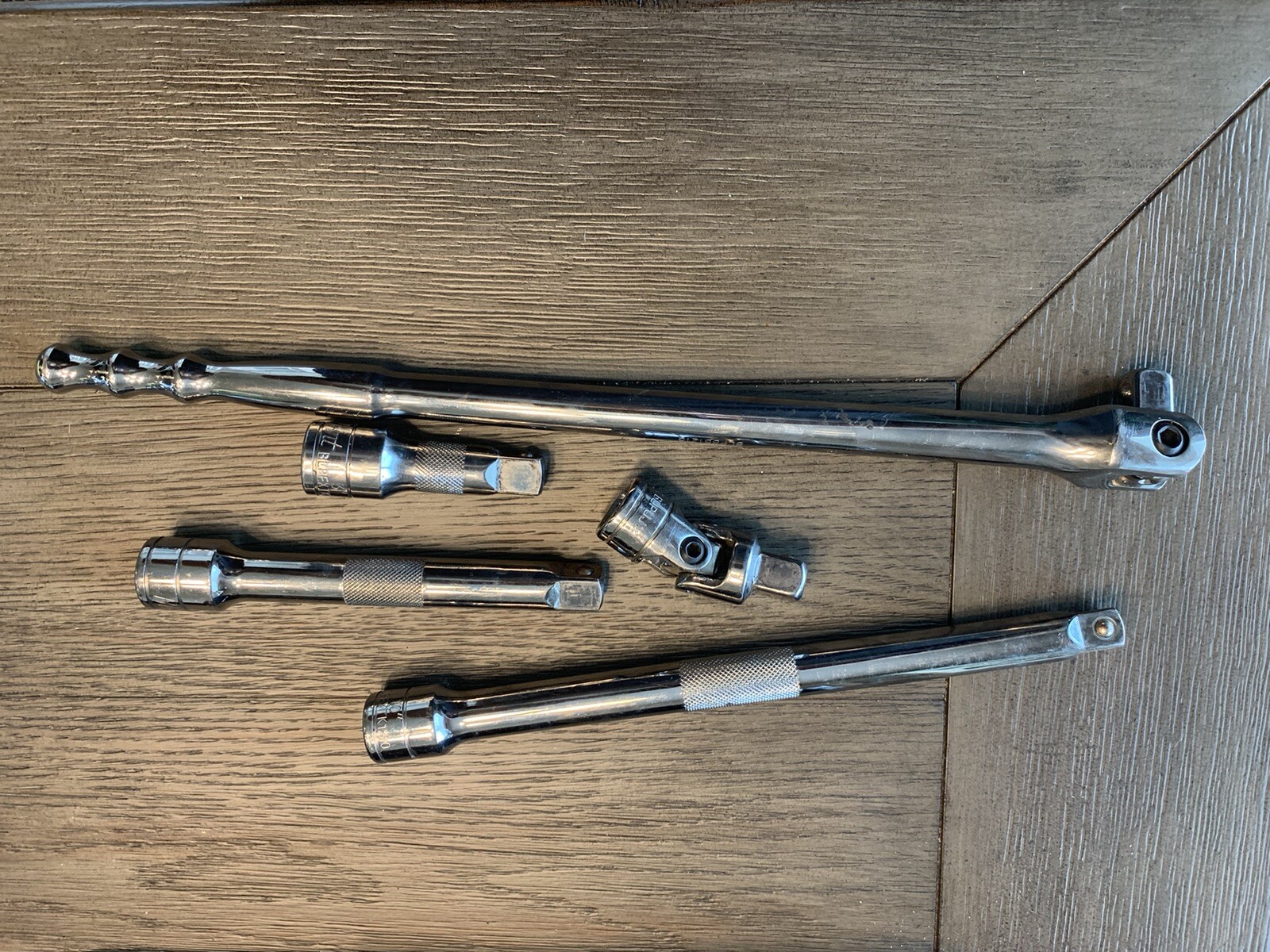 Snap On Blue Point 1/2" Drive Breaker Bar 15" 3 extensions and swivel ...