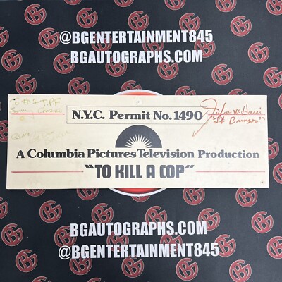 Joe Don Baker & Julius Harris Autographed To Kill A Cop Movie Sign JSA ...