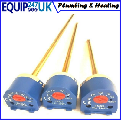 7" 11" And 18" Immersion Heater Thermostat With Reset | eBay