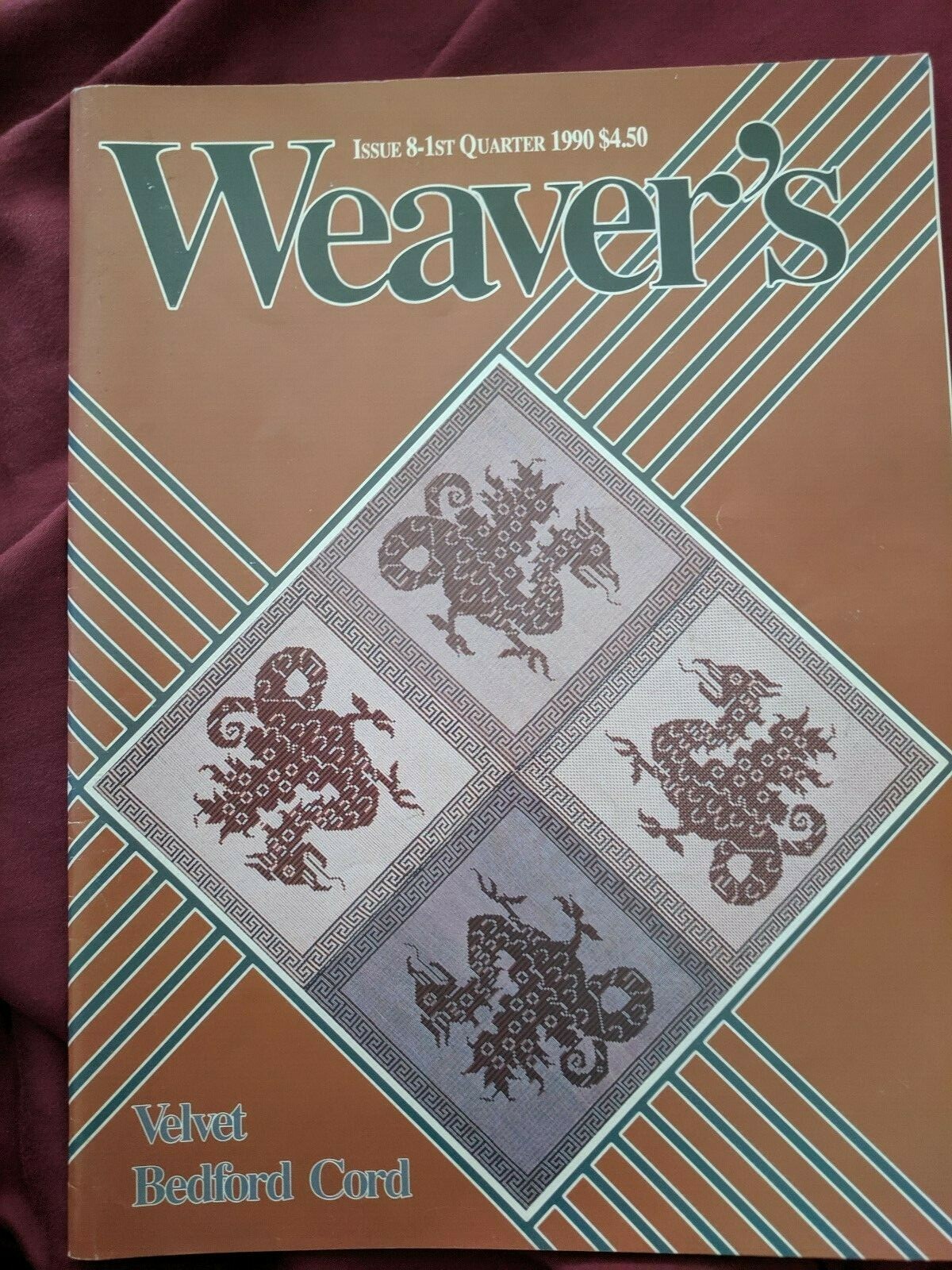 Weaver's Magazine 8 Bedford Cord Summer and Winter Velvet Weaving ...