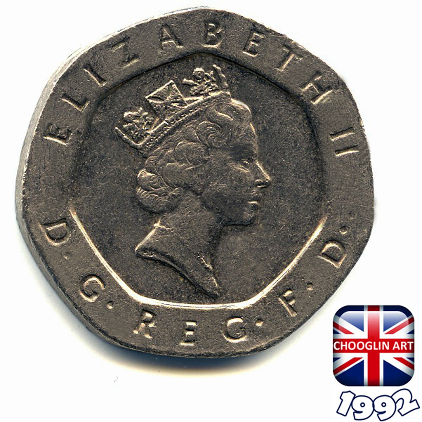 A BRITISH 1992 ELIZABETH II TWENTY PENCE 20p coin, 32 Years Old! | eBay