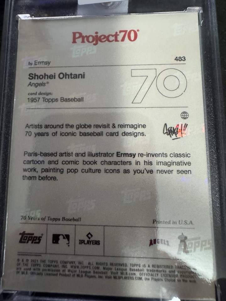 2021 Topps Project 70 #483 - 1957 Shohei Ohtani by Ermsy PR /8604 Super ...