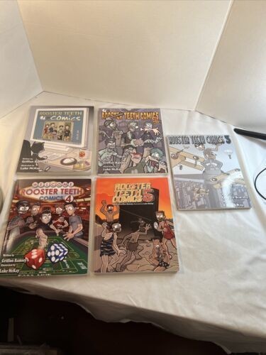 ROOSTER TEETH COMICS Lot Of 5 Comics Years #1 #2 #3 #4 #5 By Griffon Ramsey | eBay