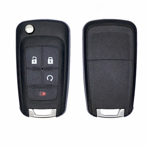 NEW 4B FLIP KEYLESS ENTRY REMOTE START FOB FOR GM GMC CHEVY OHT01060512 ...