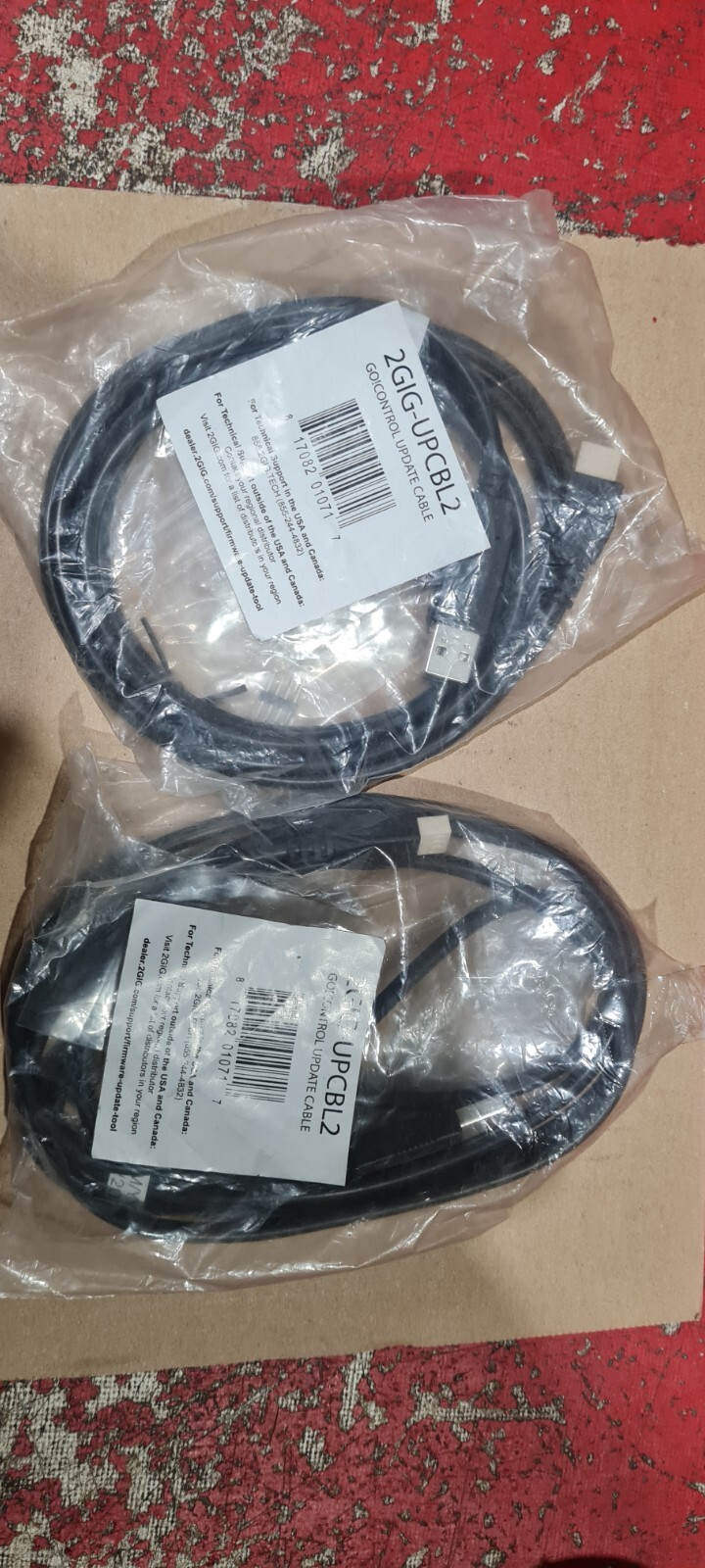 2 x brand new 2GIG-UPCBL2 Firmware Update Cable for Go Control TS1 Free ...