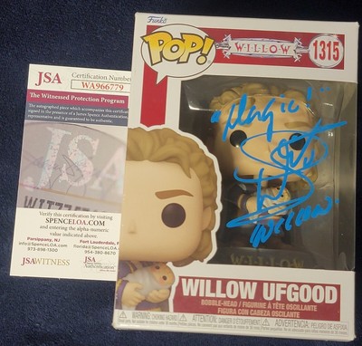 Warwick Davis Autographed Willow Ufgood Funko Pop JSA Witness ...