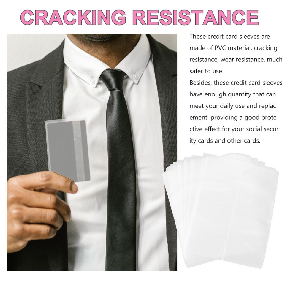 160pcs Social Security Card Protector ID Card Holder Business Card ...
