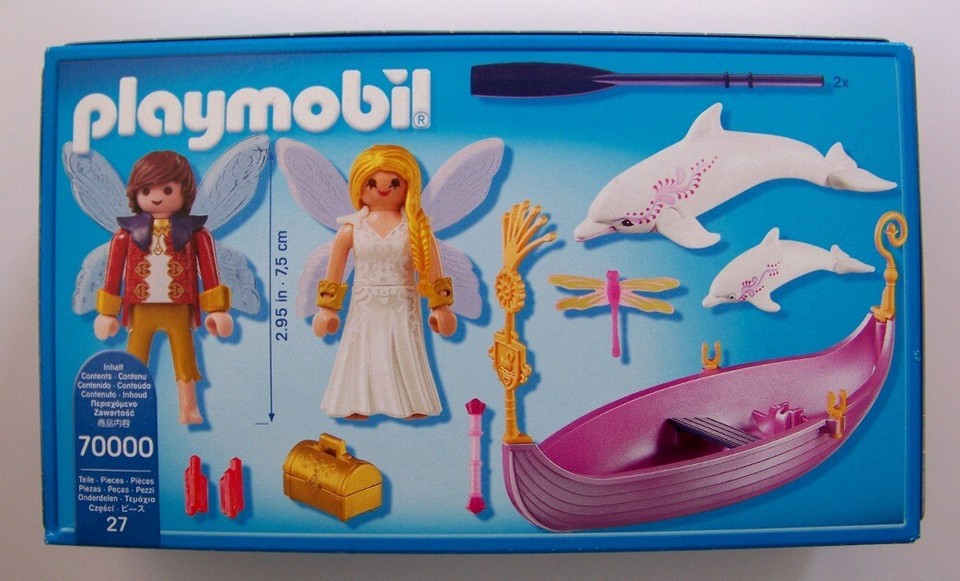 Playmobil Fairies 70000 Romantic Fairy Boat NEW dolphins SMALL SET | eBay