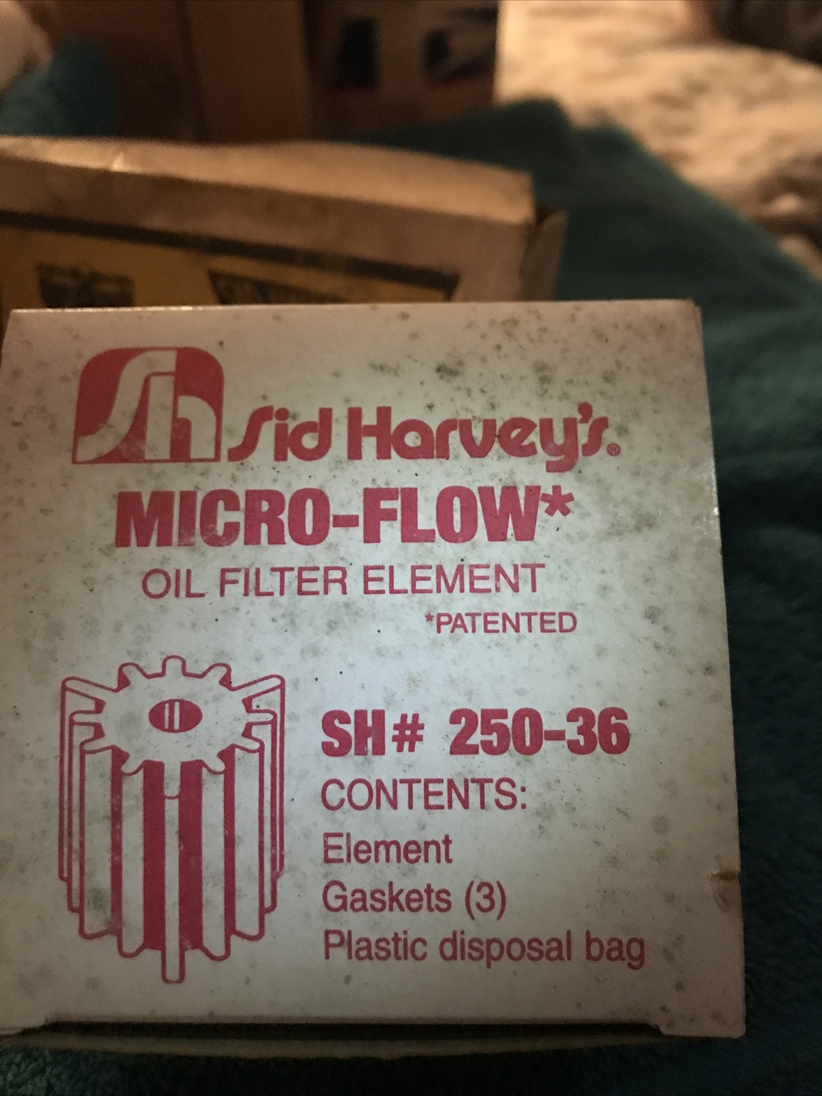 NOS Sid Harvey's Micro-Flow Oil Filter Element 250-36 Fits FULFLO B4 ...