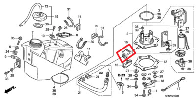 GENUINE OEM HONDA FUEL LINE HOSE TUBE CONNECTOR RUBBER CRF450R CRF250R ...