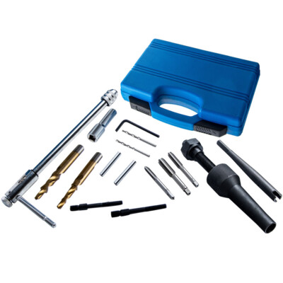 16pcs Damaged Heater Glow Plug Removal Remover Extractor Tool Set Kit ...