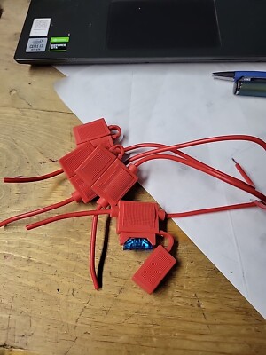 12 Gauge Maxi Inline Fuse Holder Fuseholder with Cover & (1) 15 Amp ...