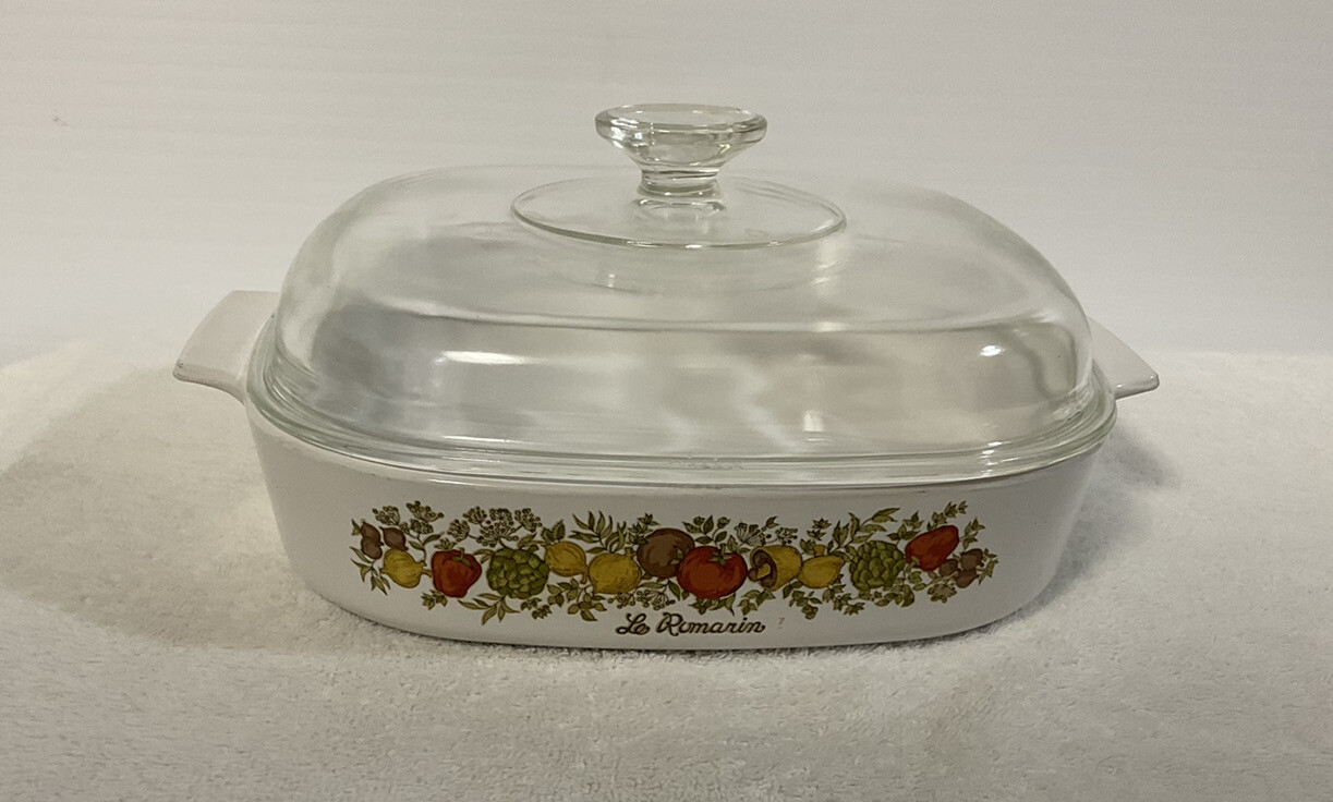 Corning Ware Le Romarin “Spice Of Life “ A-10-B Casserole Baking Dish ...