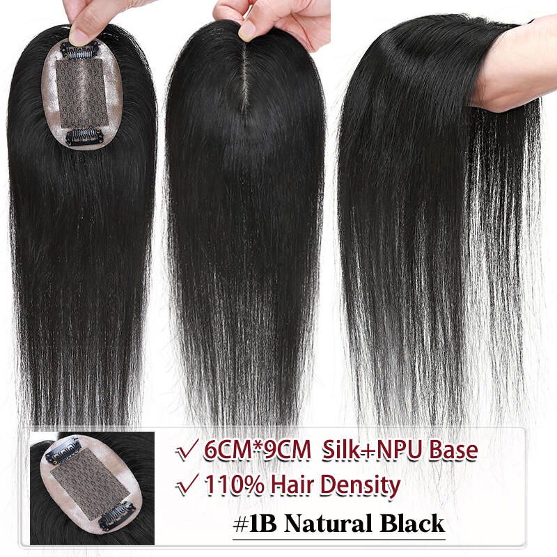 Topper 100% Human Hair Top Toupee Piece Clip in Hairpiece Indian Wig ...