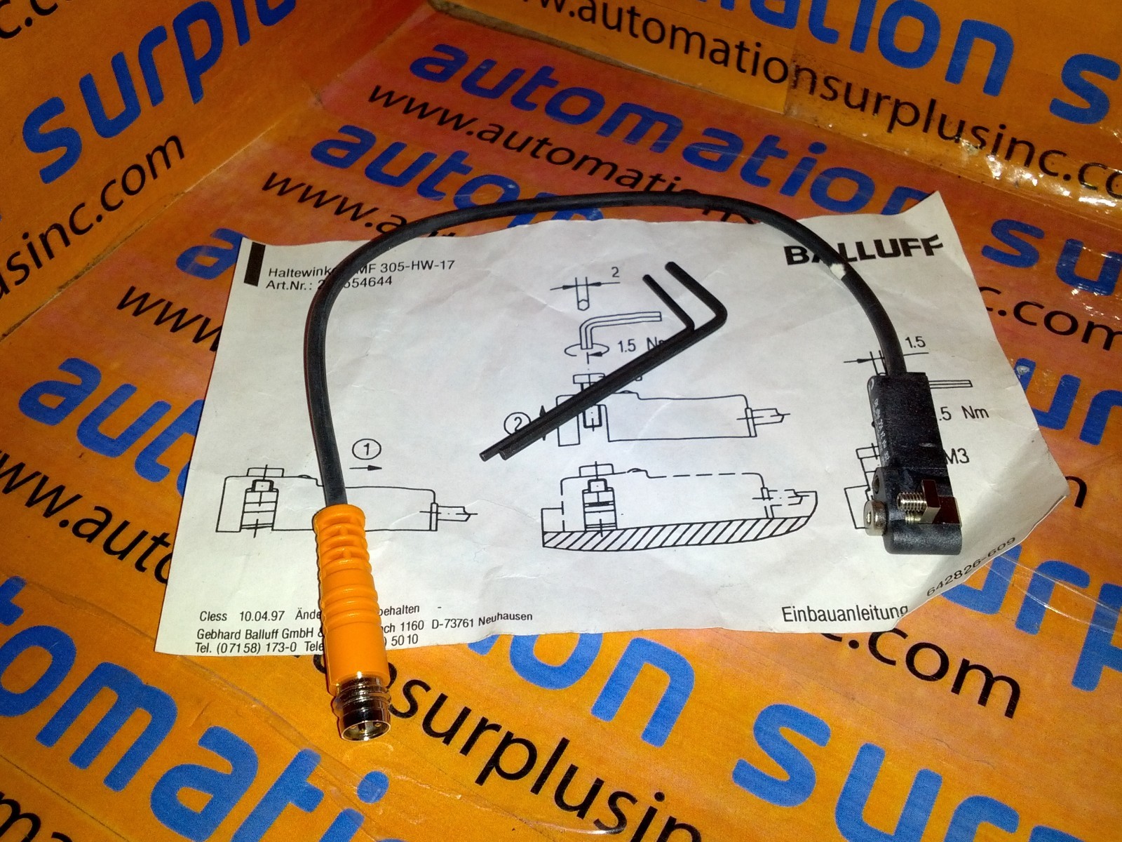 BALLUFF BMF 305K-PS-C-2-S49-00,2 554642 CYLINDER REED SWITCH 24VDC PNP ...